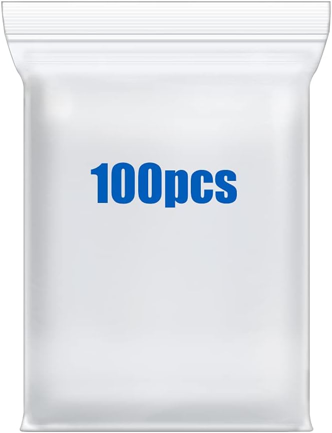 100PCS 6" x 9" Thick 3 Mil Clear Zip Seal Lock Poly Bags Reclosable Pl ...